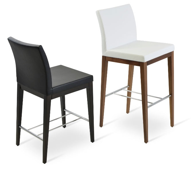 Aria Counter and Bar Stools - Wood Base - Shop for Stools and Benches ...